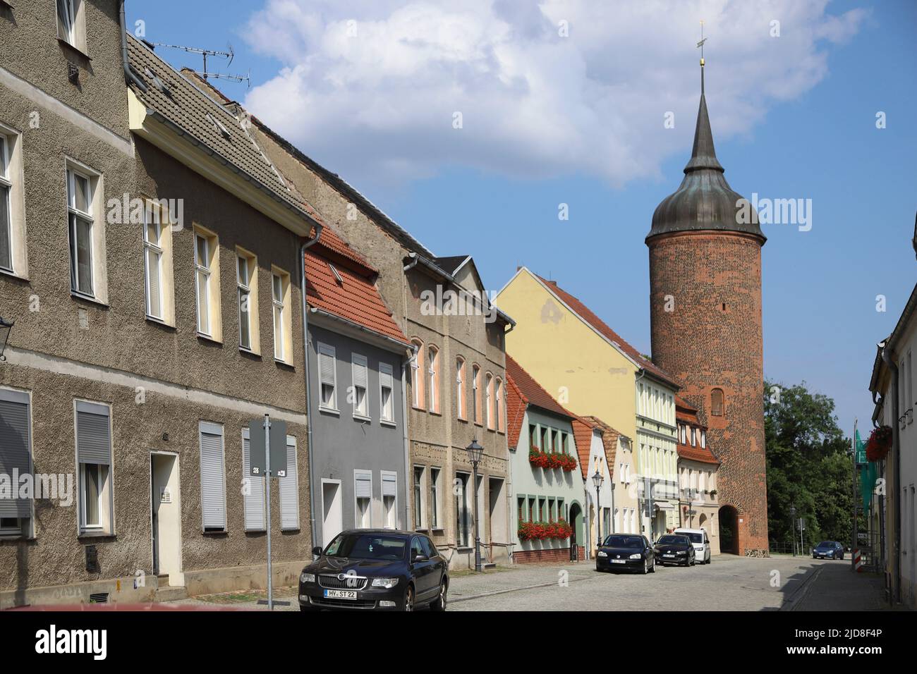 Luckau Spreewald Roter Turm Stock Photo - Alamy