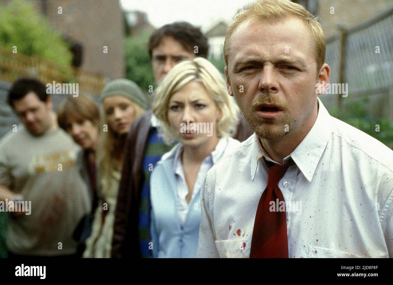 FROST,WILTON,DAVIS,MORAN,ASHFIELD,PEGG, SHAUN OF THE DEAD, 2004 Stock ...