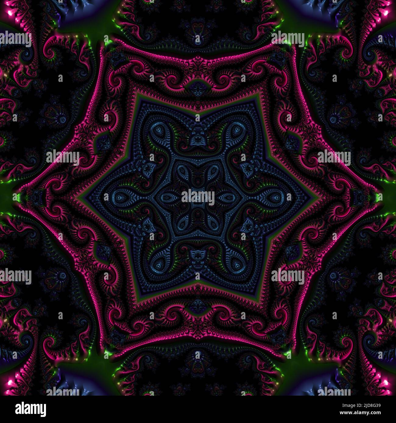 Abstract Computer generated Fractal design. A fractal is a never-ending ...