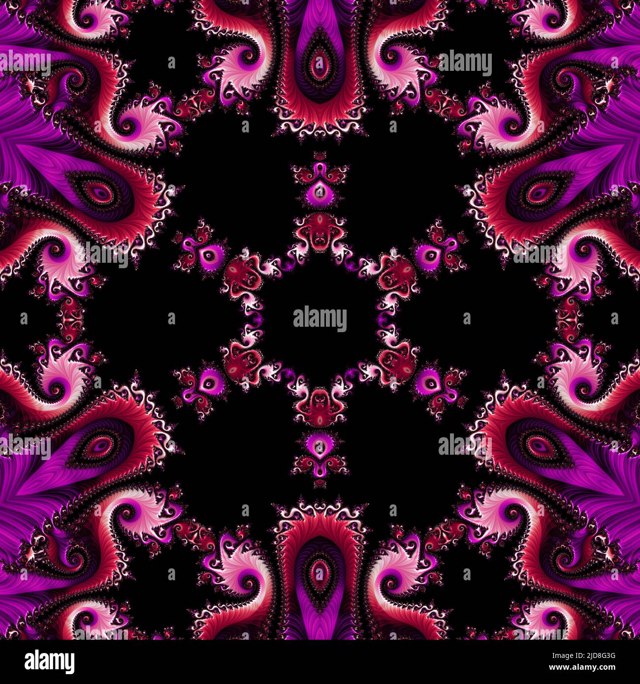 Abstract Computer generated Fractal design. A fractal is a never-ending ...