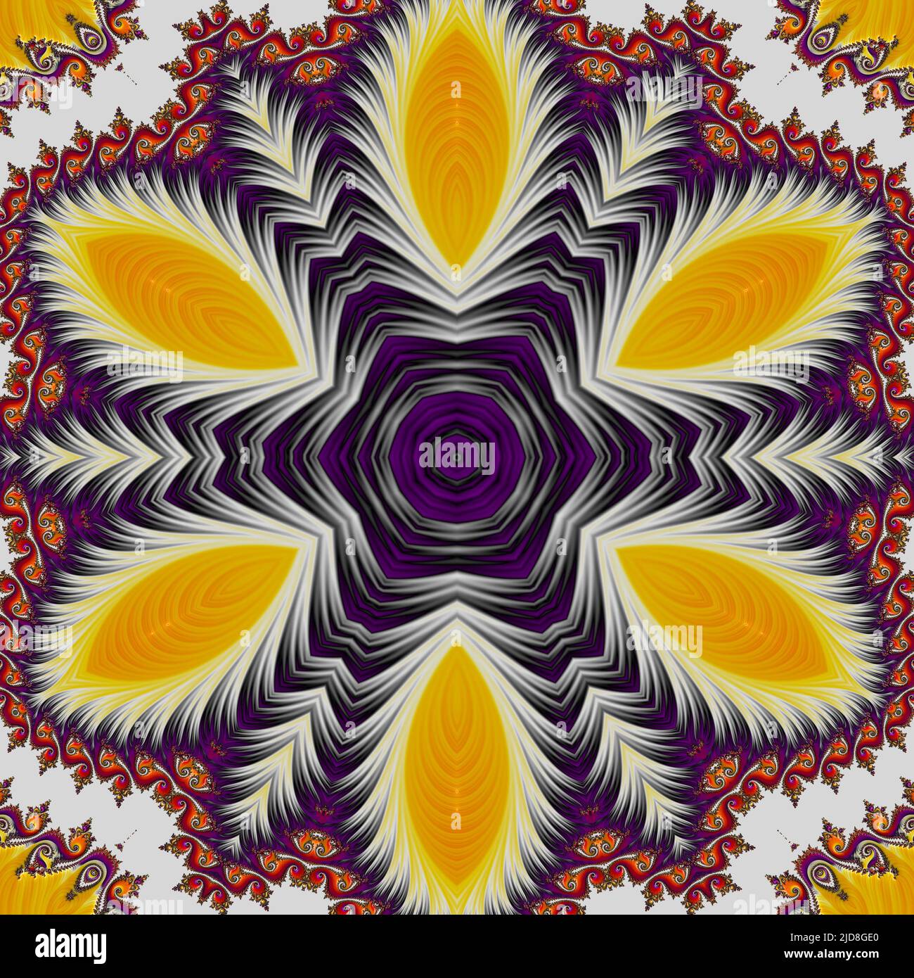 Abstract Computer generated Fractal design. A fractal is a never-ending ...