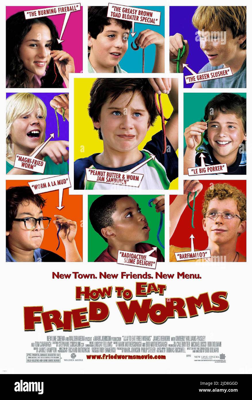 MOVIE POSTER, HOW TO EAT FRIED WORMS, 2006 Stock Photo - Alamy