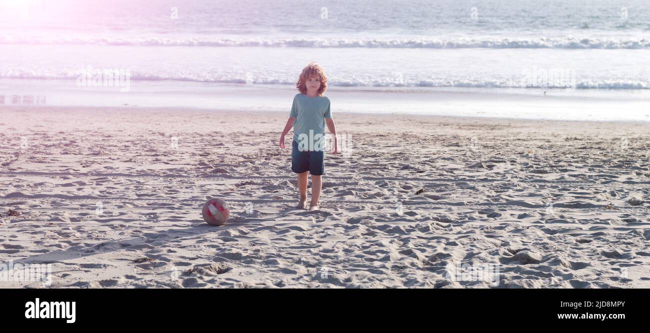Football header boy hi-res stock photography and images - Alamy