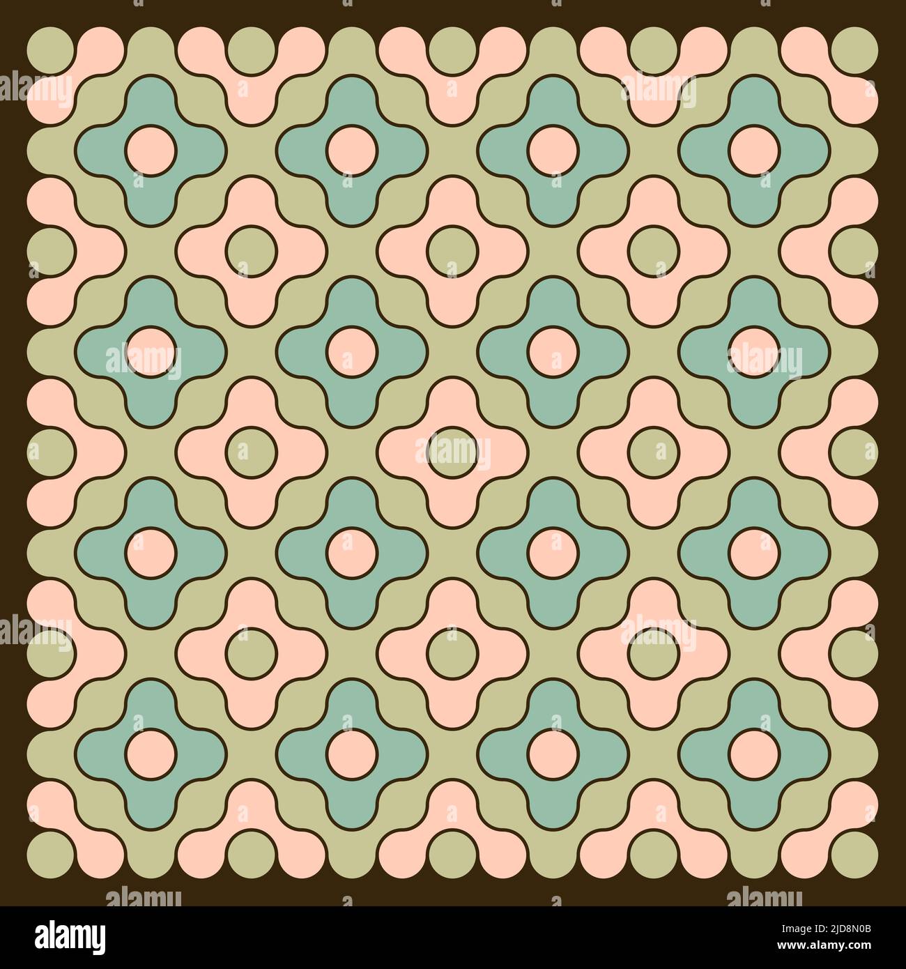 Random color rounded truchet tiling illustration Stock Vector Image ...