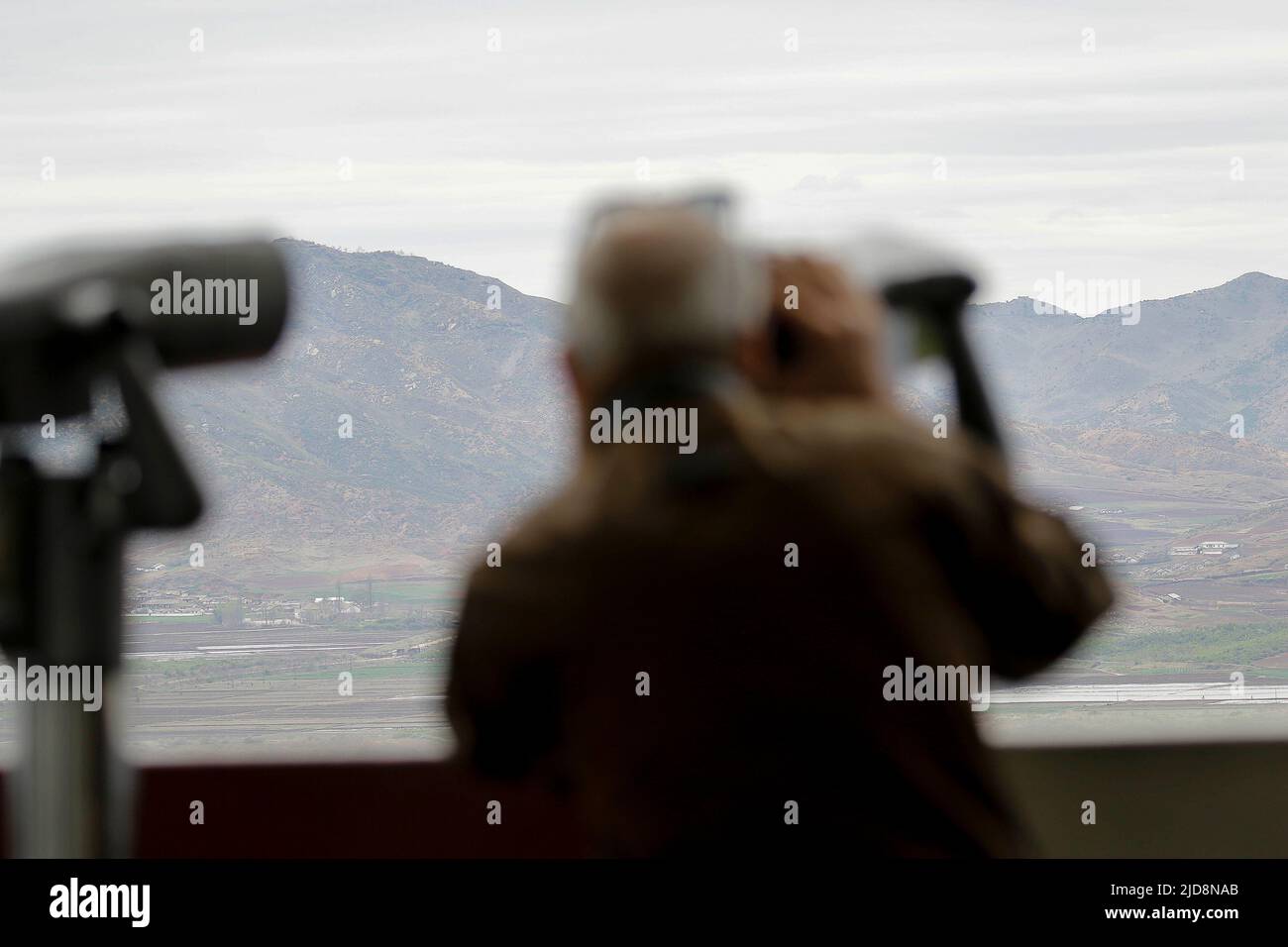 North korean observation post hi-res stock photography and images - Alamy