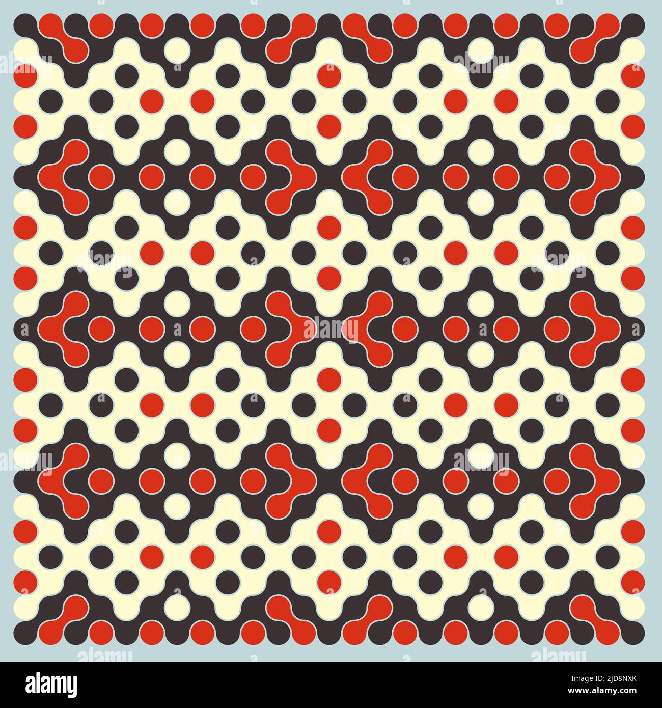 Random color rounded truchet tiling illustration Stock Vector Image ...