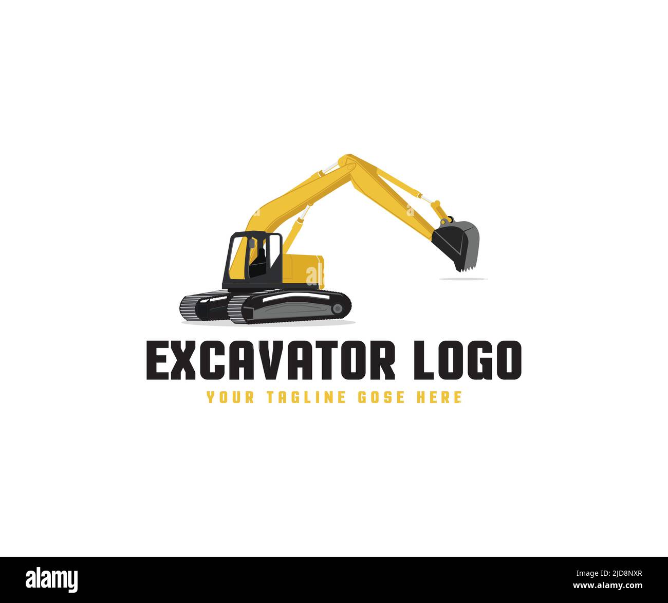 Excavator Logo Design Template Stock Vector Image & Art - Alamy
