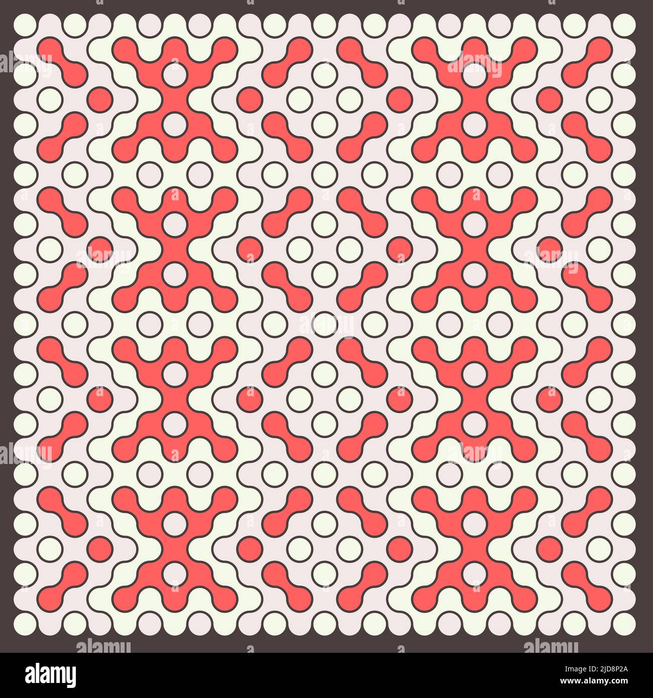 Random color rounded truchet tiling illustration Stock Vector Image ...