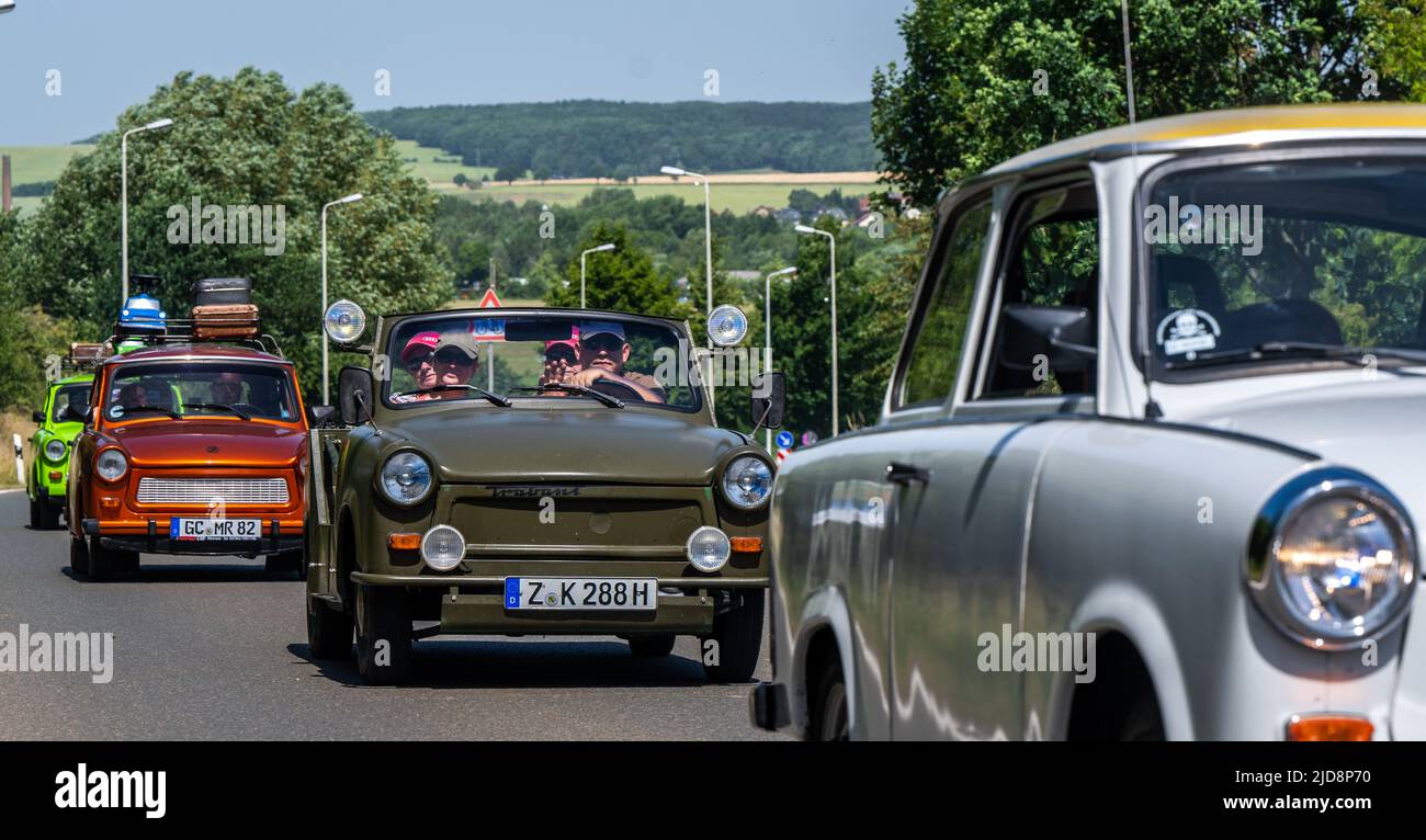 Zwickau, Germany. 19th June, 2022. Around 50 participants in the 20th ...