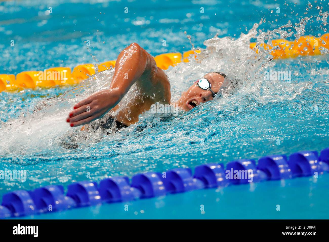 BUDAPEST, HUNGARY - JUNE 19: Kristel Kobrich of Chili competing at the ...
