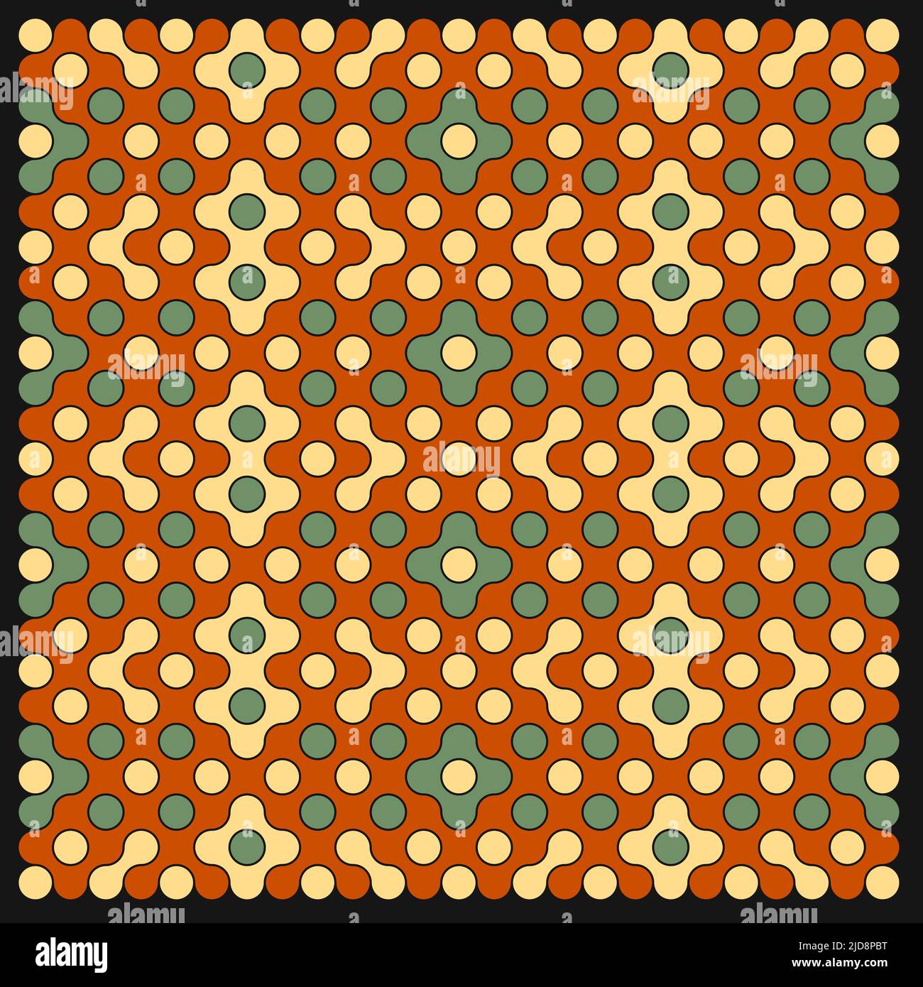 Random color rounded truchet tiling illustration Stock Vector Image ...