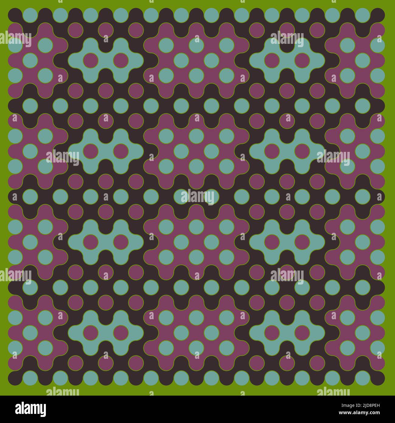 Random color rounded truchet tiling illustration Stock Vector Image ...