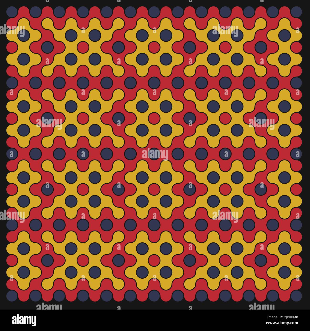 Random color rounded truchet tiling illustration Stock Vector Image ...