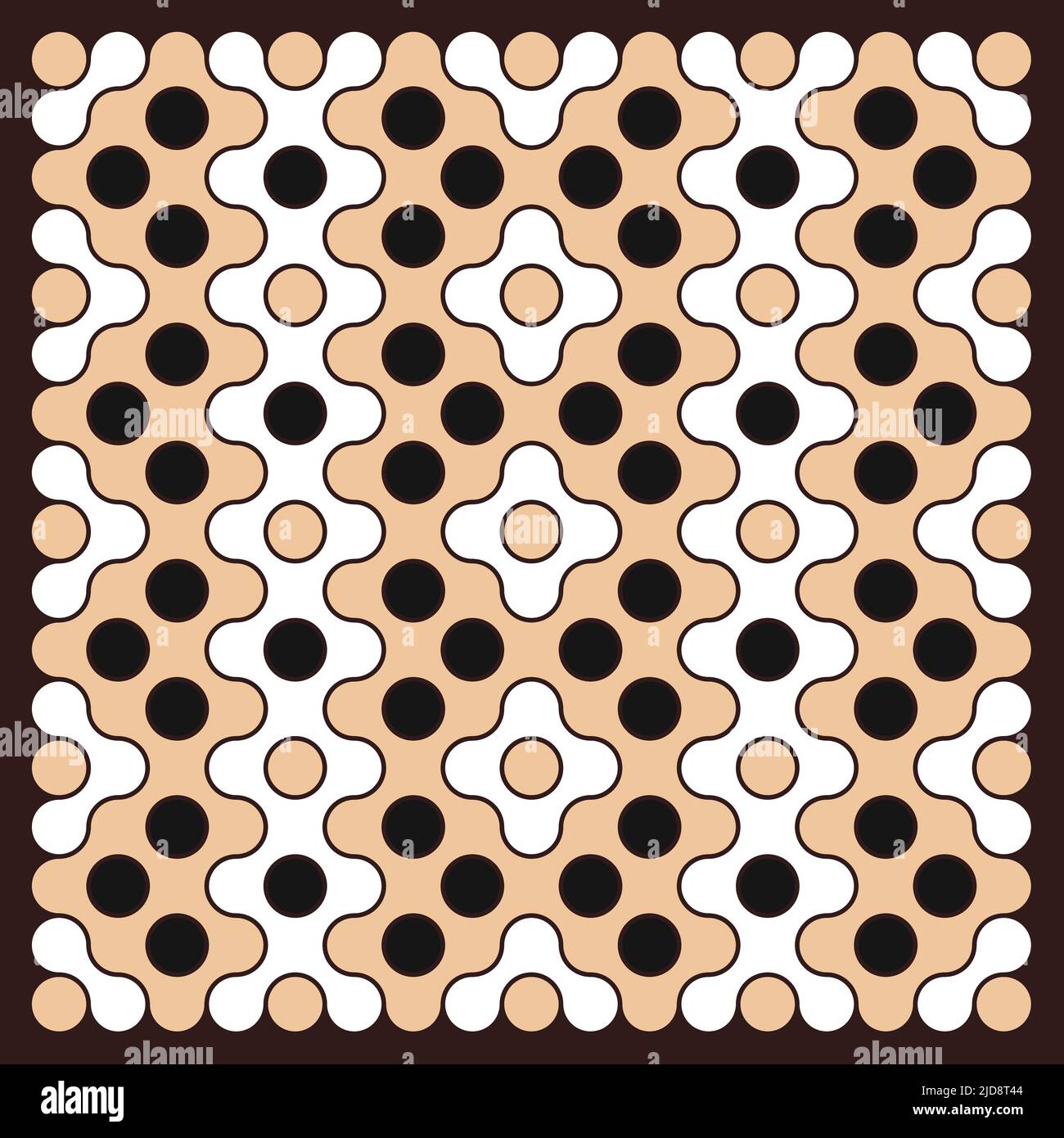 Random color rounded truchet tiling illustration Stock Vector Image ...