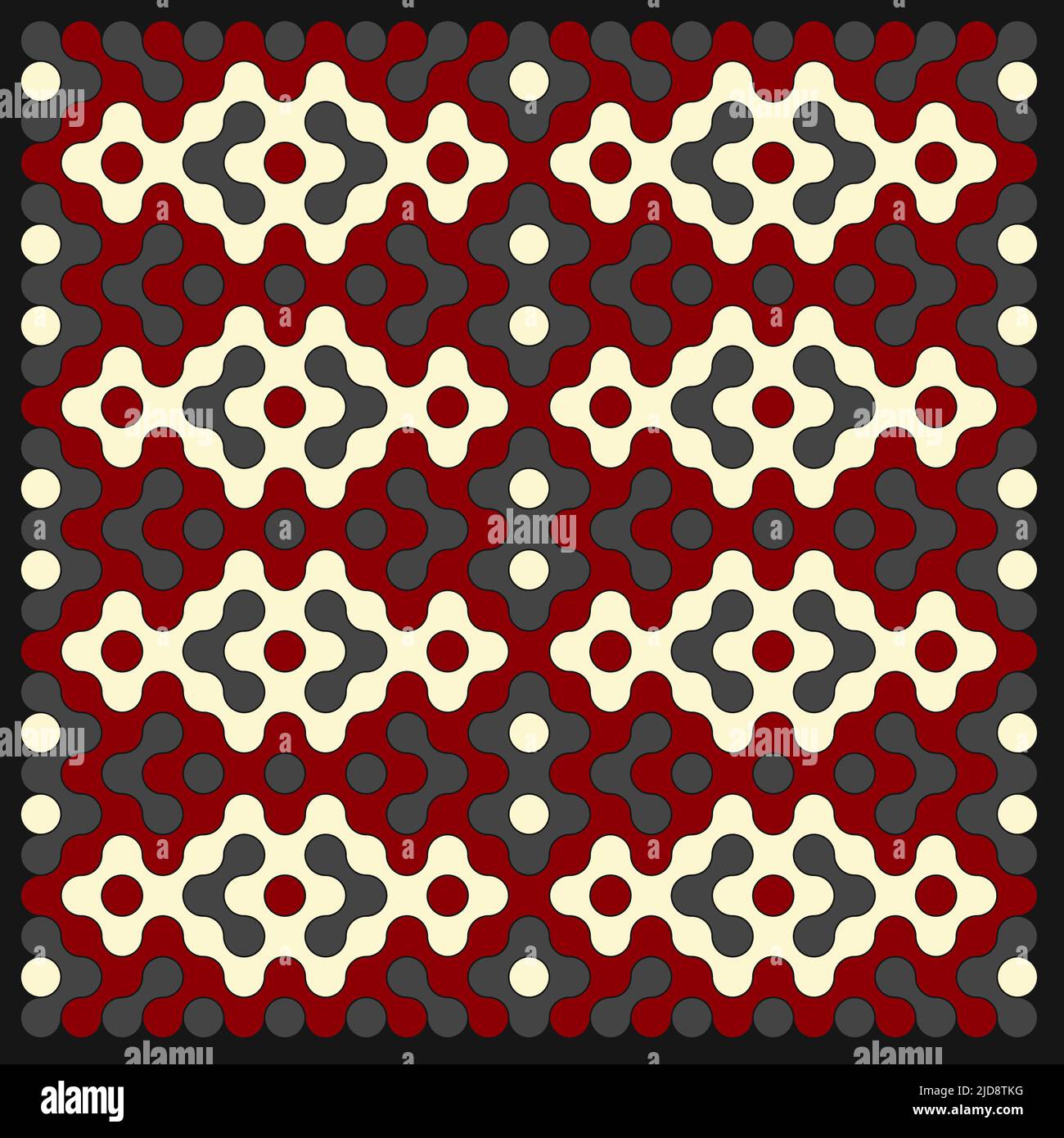 Random color rounded truchet tiling illustration Stock Vector Image ...