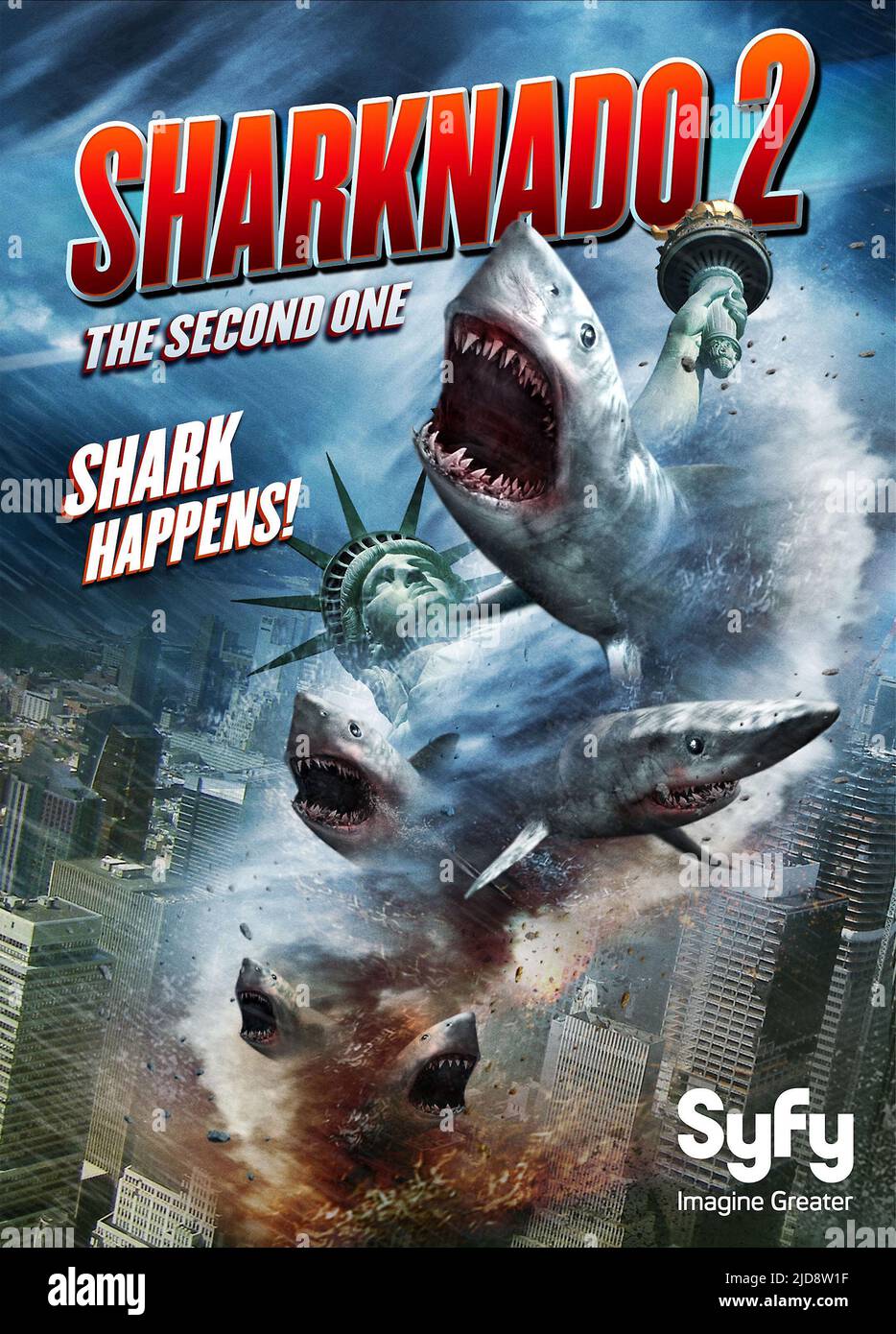 Sharknado 2 film poster hi-res stock photography and images - Alamy