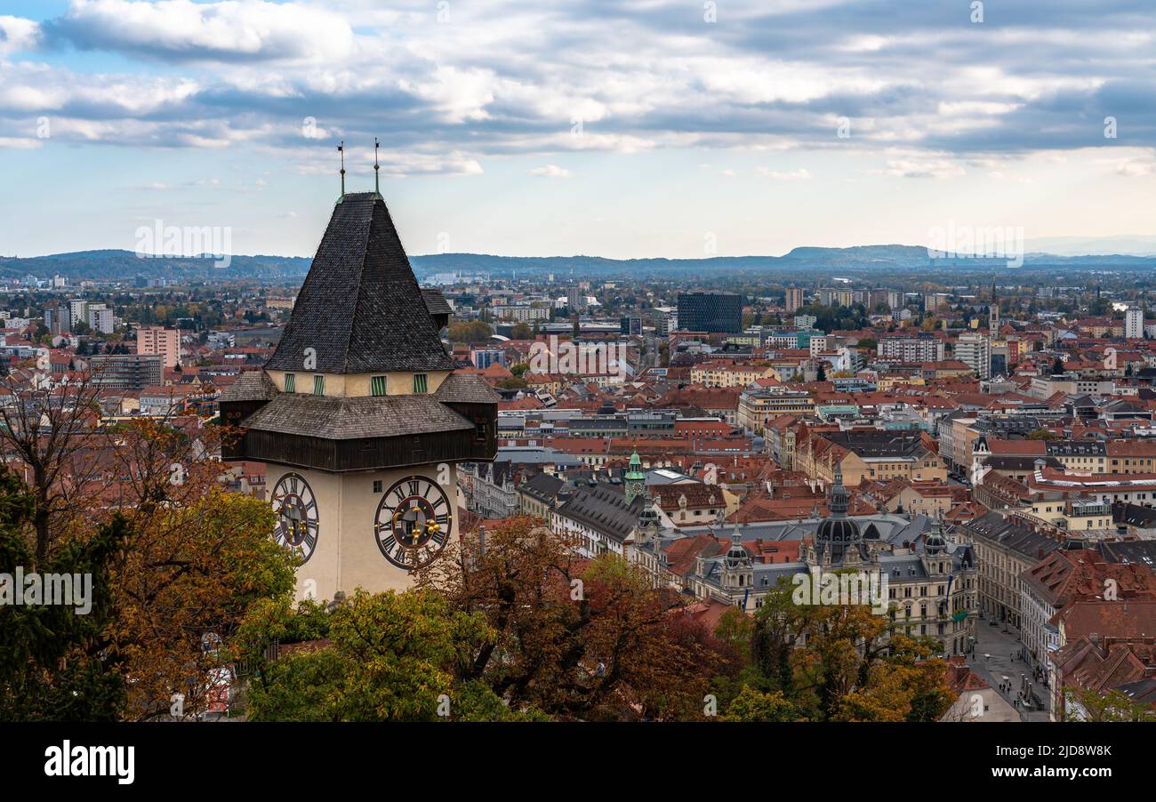 Schlossberg clock tower hi-res stock photography and images - Alamy