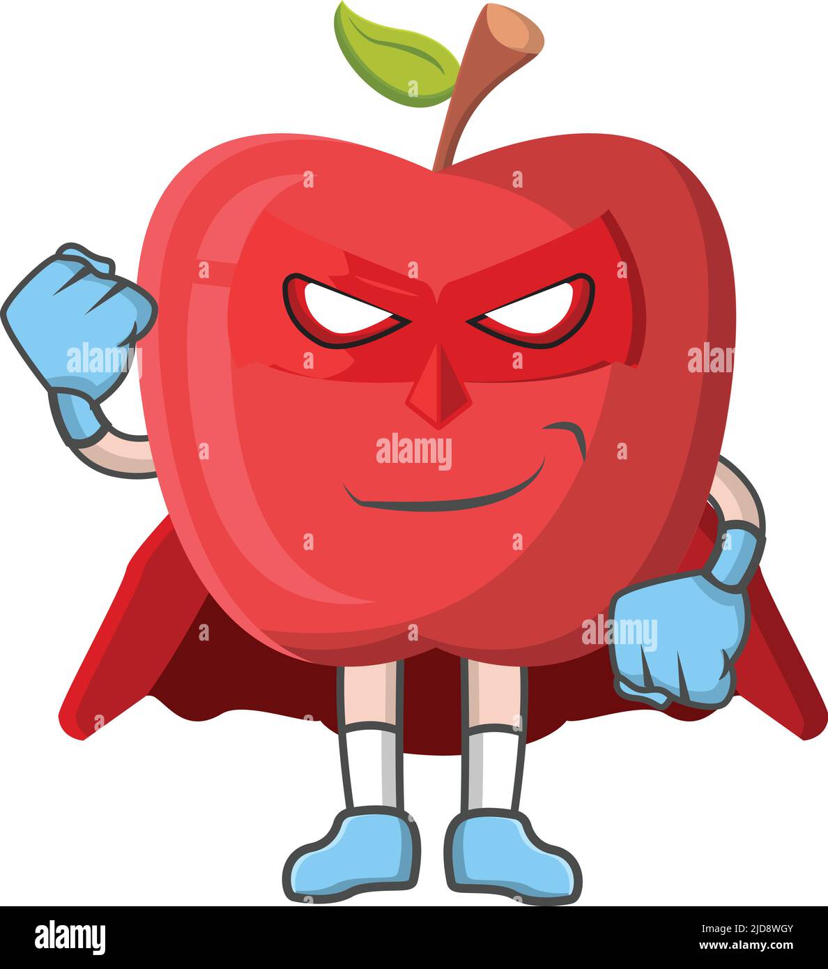 Apple superhero design character, design vector illustrator Stock ...