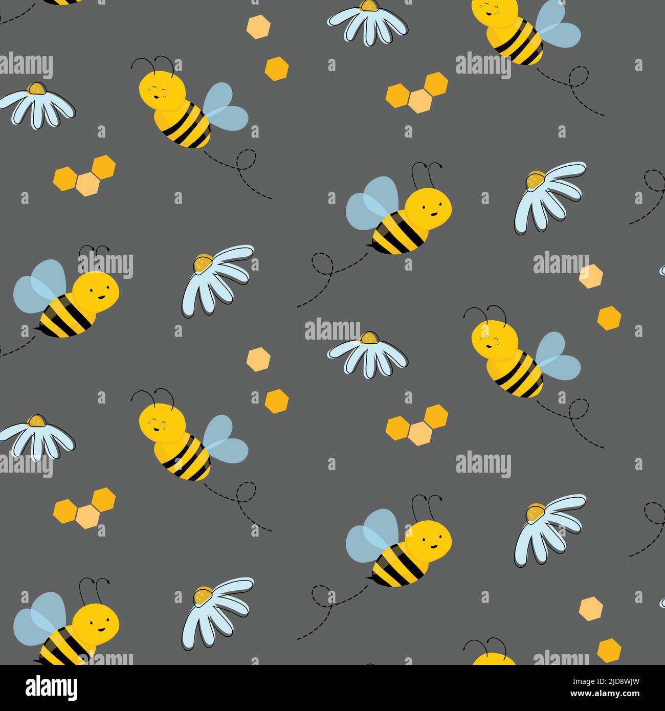 Repeating pattern illustration honey Stock Vector Images - Alamy