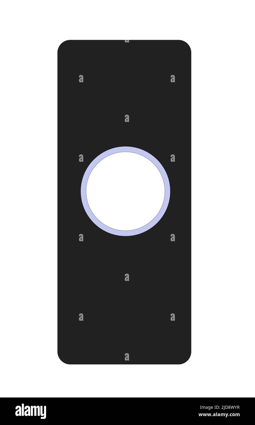 A graphic illustration of A doorbell buzzer for use as an icon, logo or ...