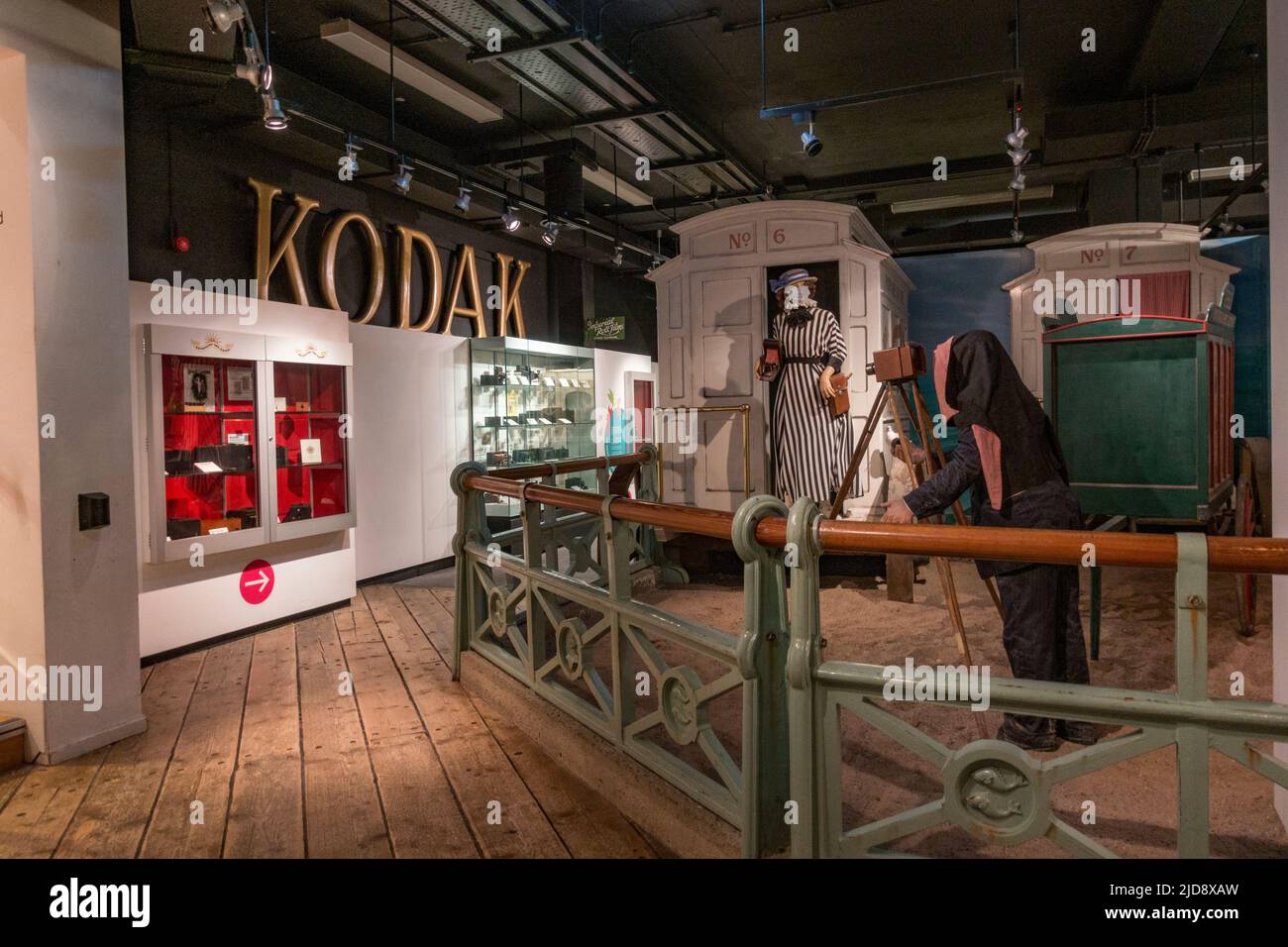General view of Kodak displays in the National Science and Media Museum ...