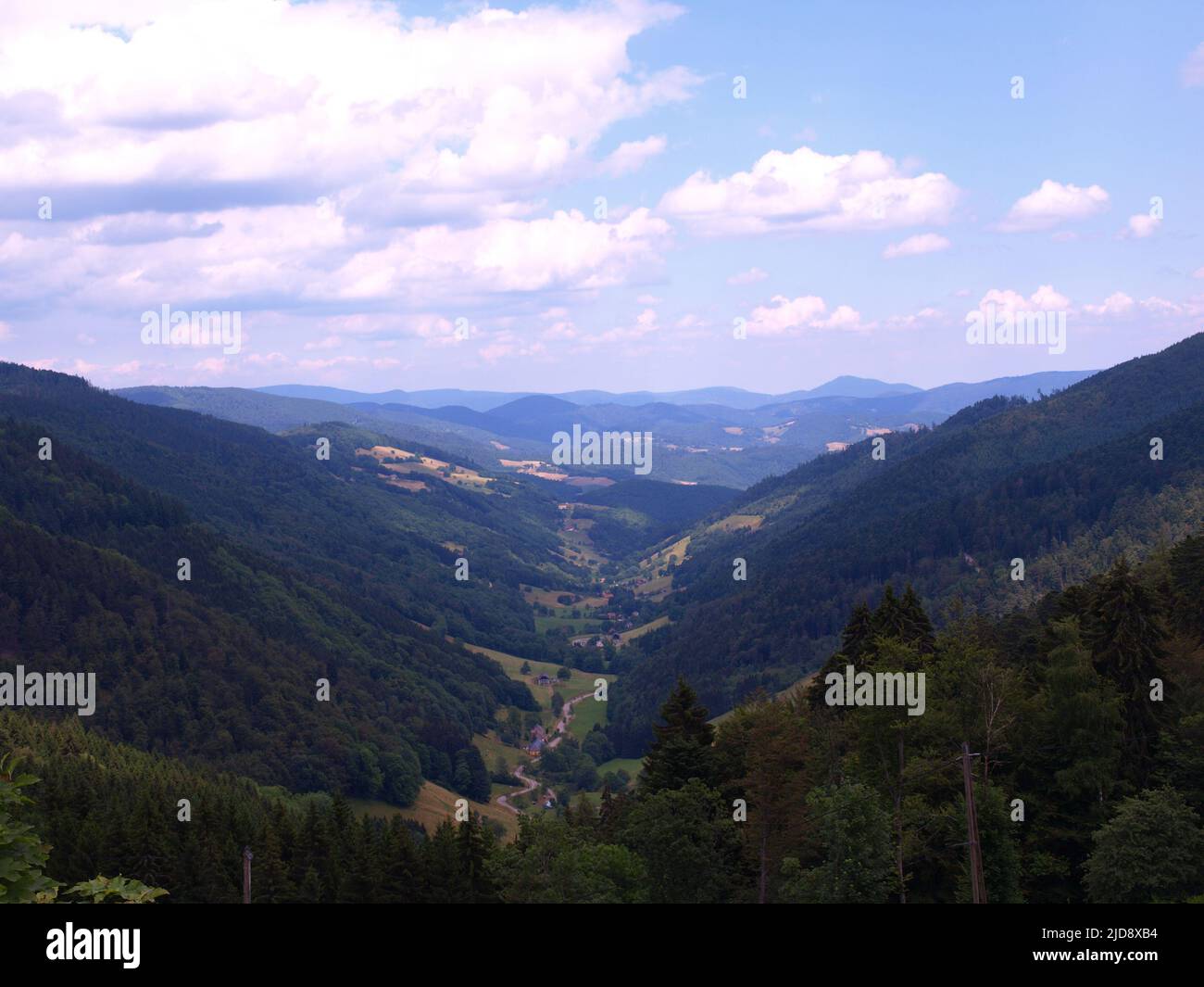 Far and wide, deep and majestic, a high view horizon shot of the ...