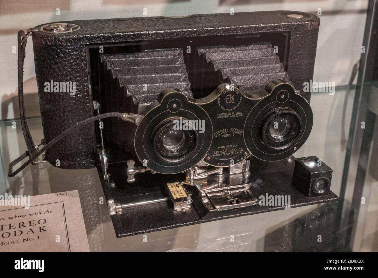 The Stereo Kodak Model 1 (c1917) on display in a media museum Stock ...