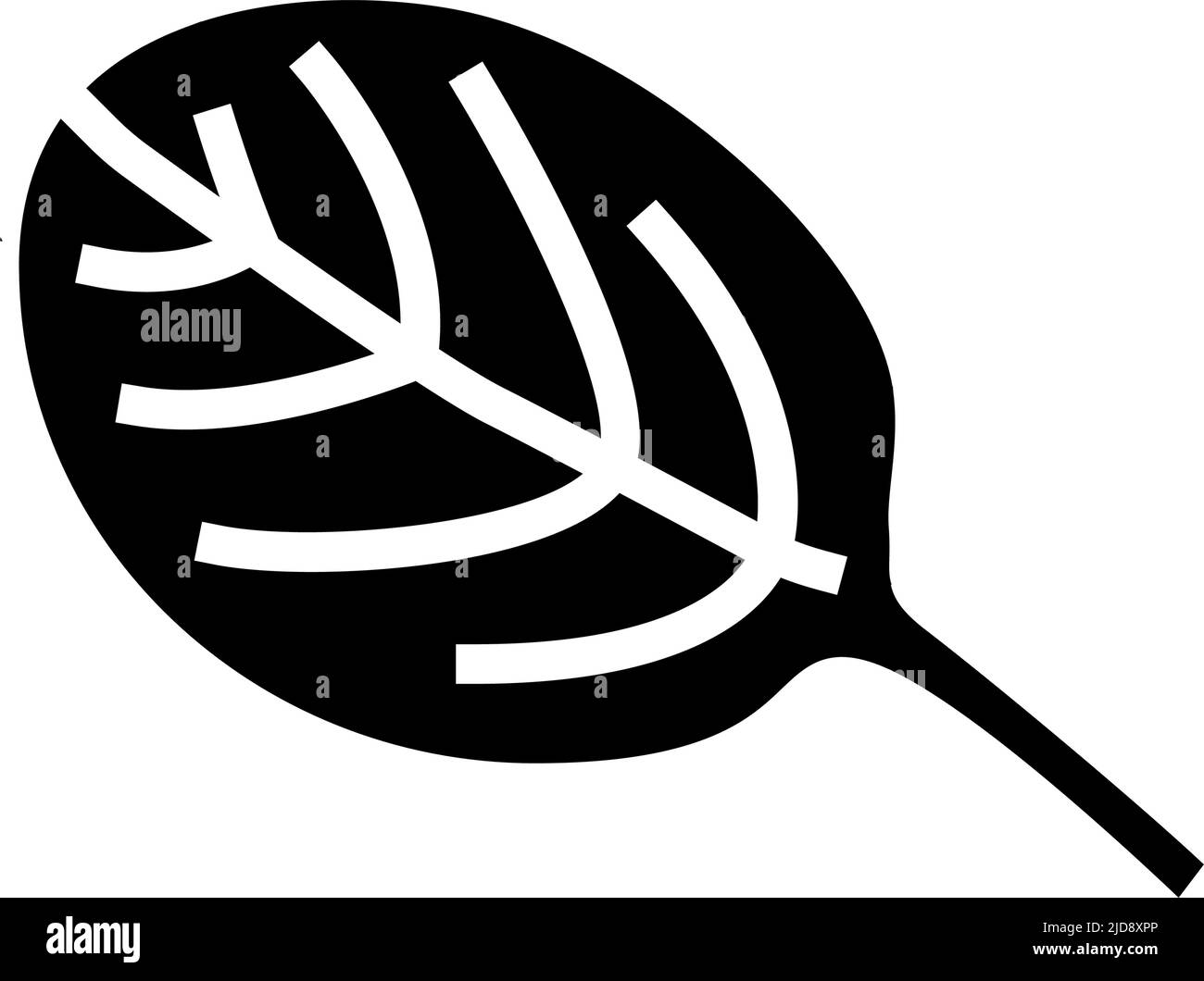 leaf spinach glyph icon vector illustration Stock Vector Image & Art ...