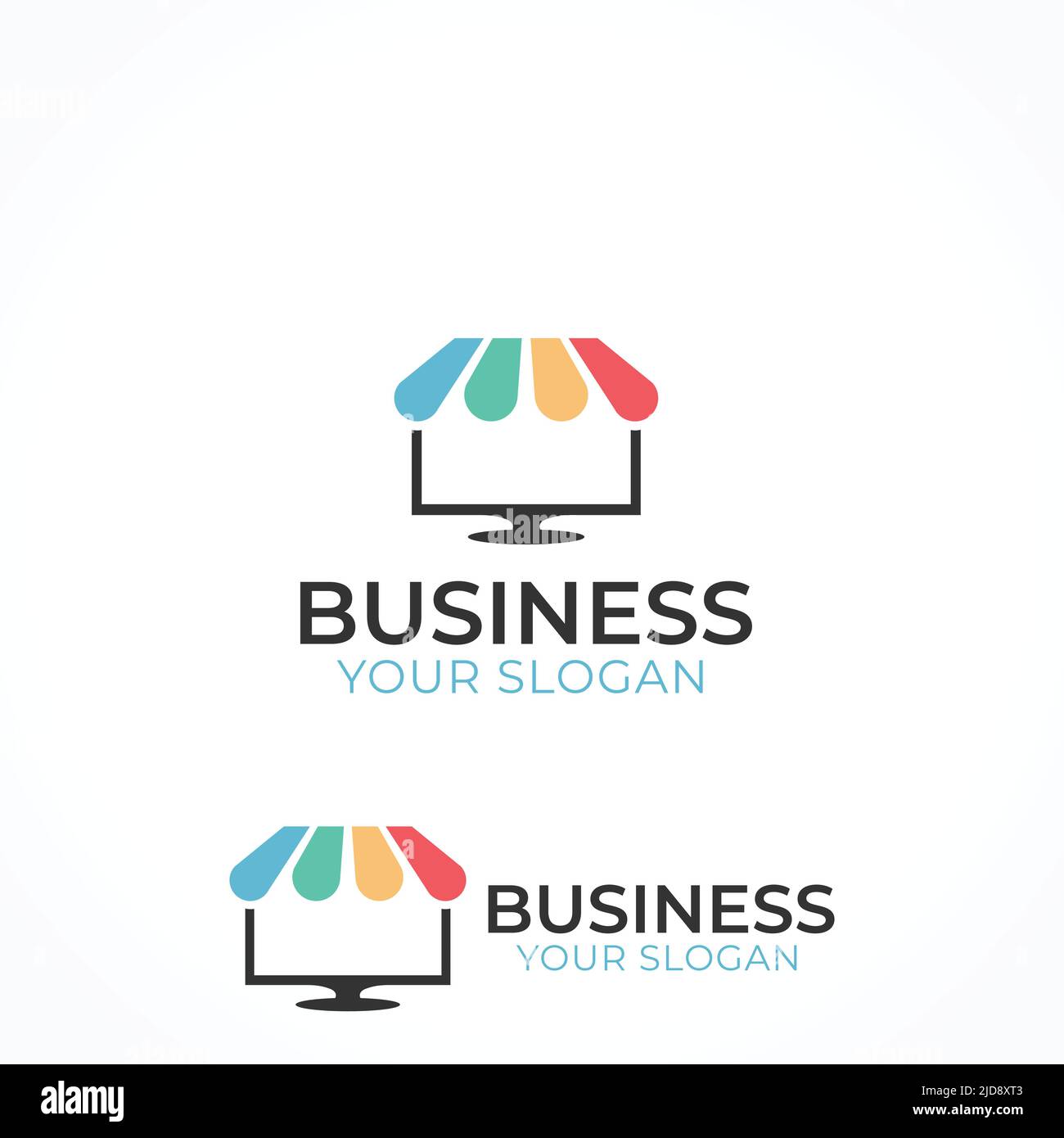 Online Shop Logo Design Vector Stock Vector Image & Art - Alamy