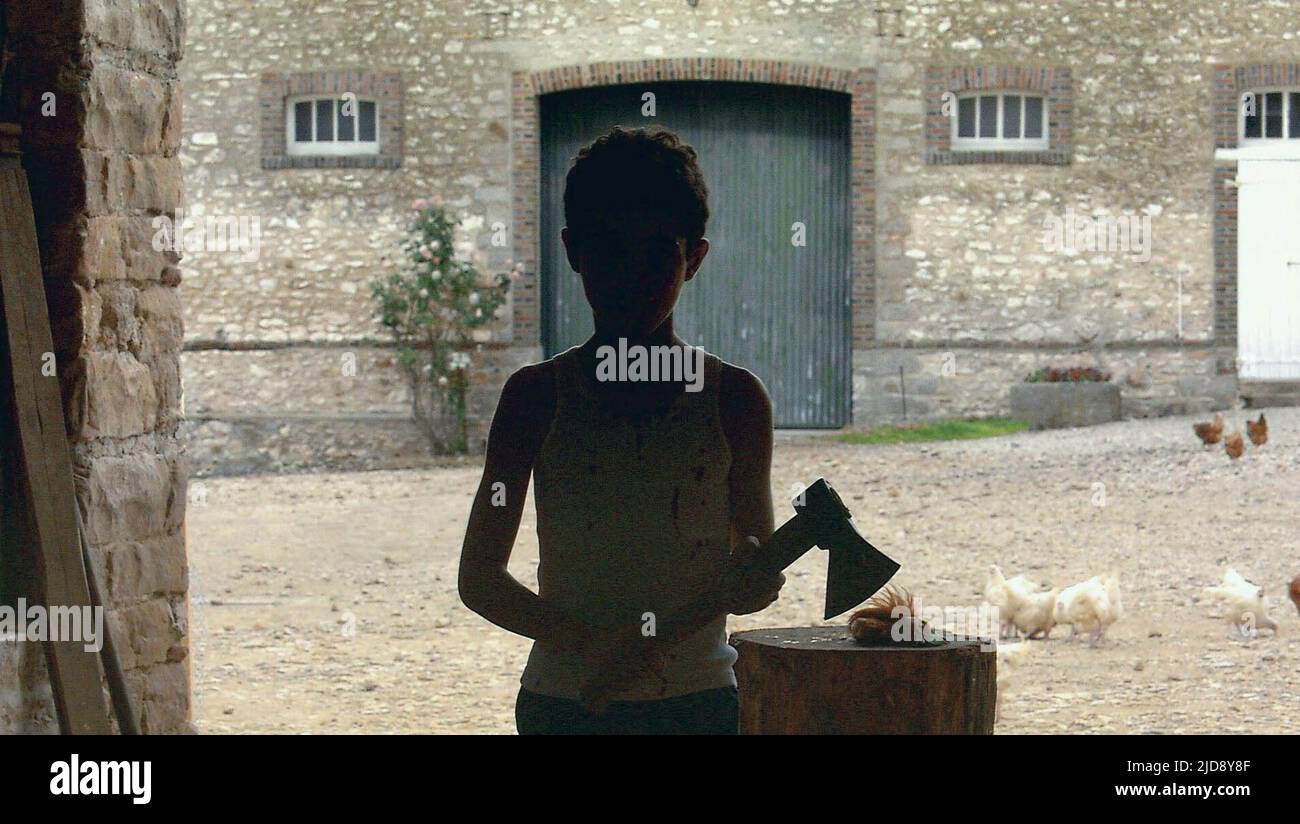 YOUNG BOY WITH AXE, CACHE, 2005 Stock Photo - Alamy