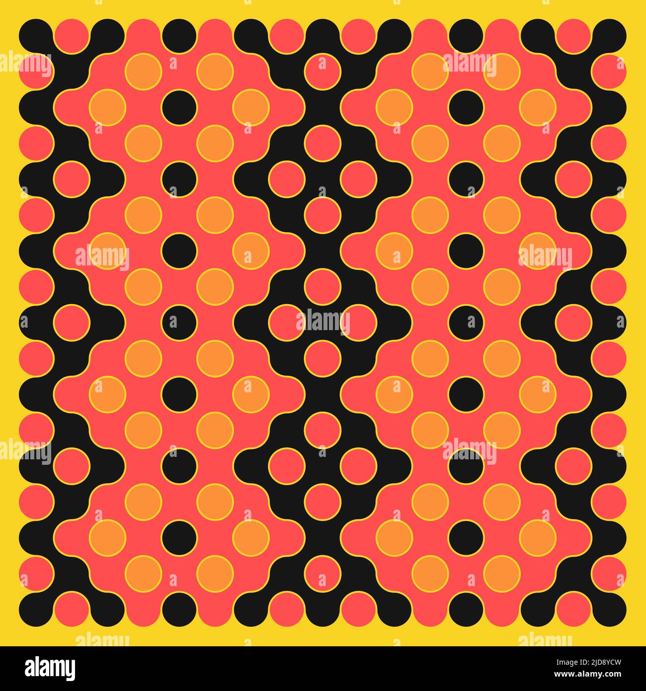 Random color rounded truchet tiling illustration Stock Vector Image ...