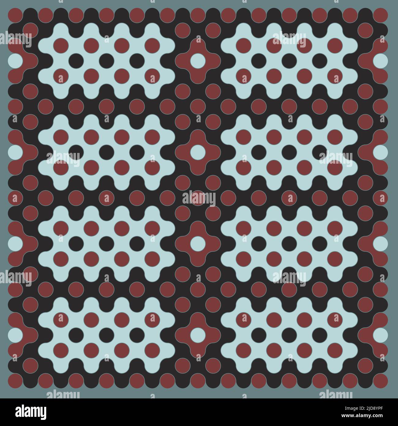 Random color rounded truchet tiling illustration Stock Vector Image ...