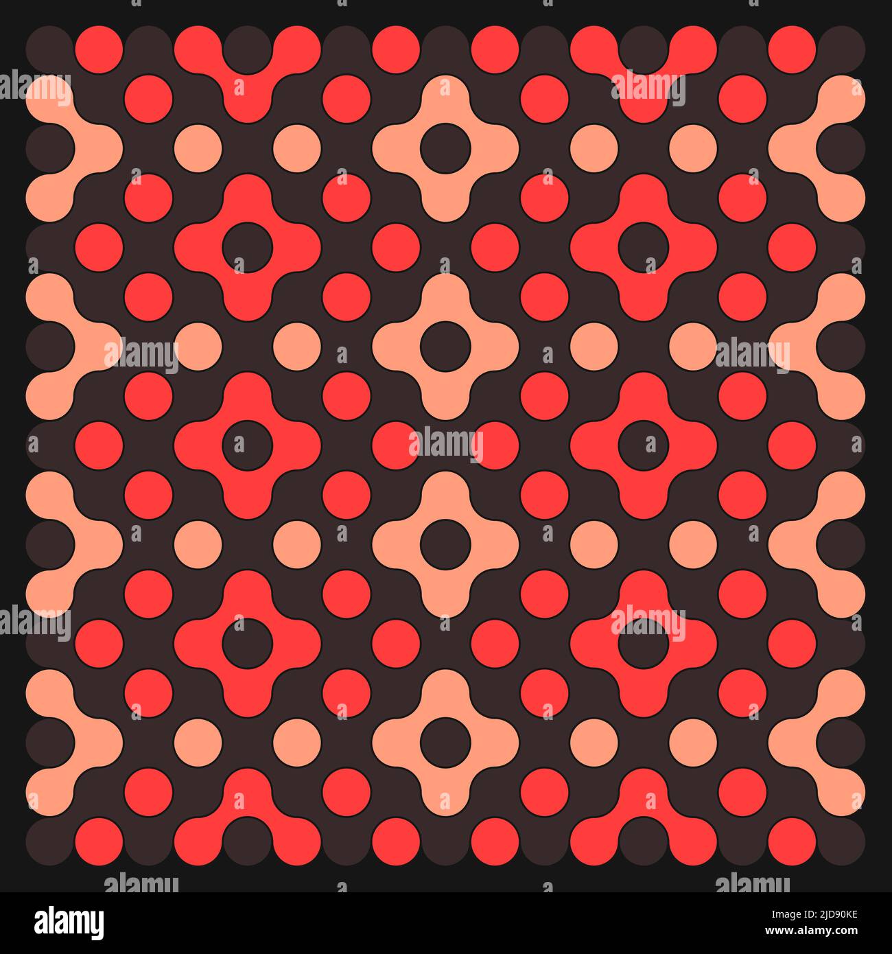 Random color rounded truchet tiling illustration Stock Vector Image ...