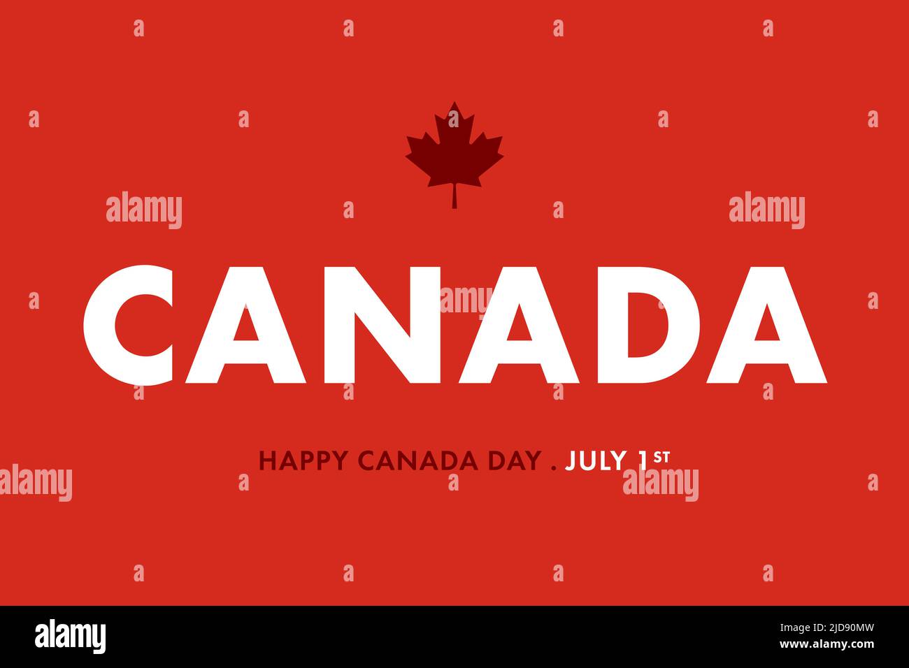 Canada day 1st July. Happy Canada Day modern cover, banner, card or ...