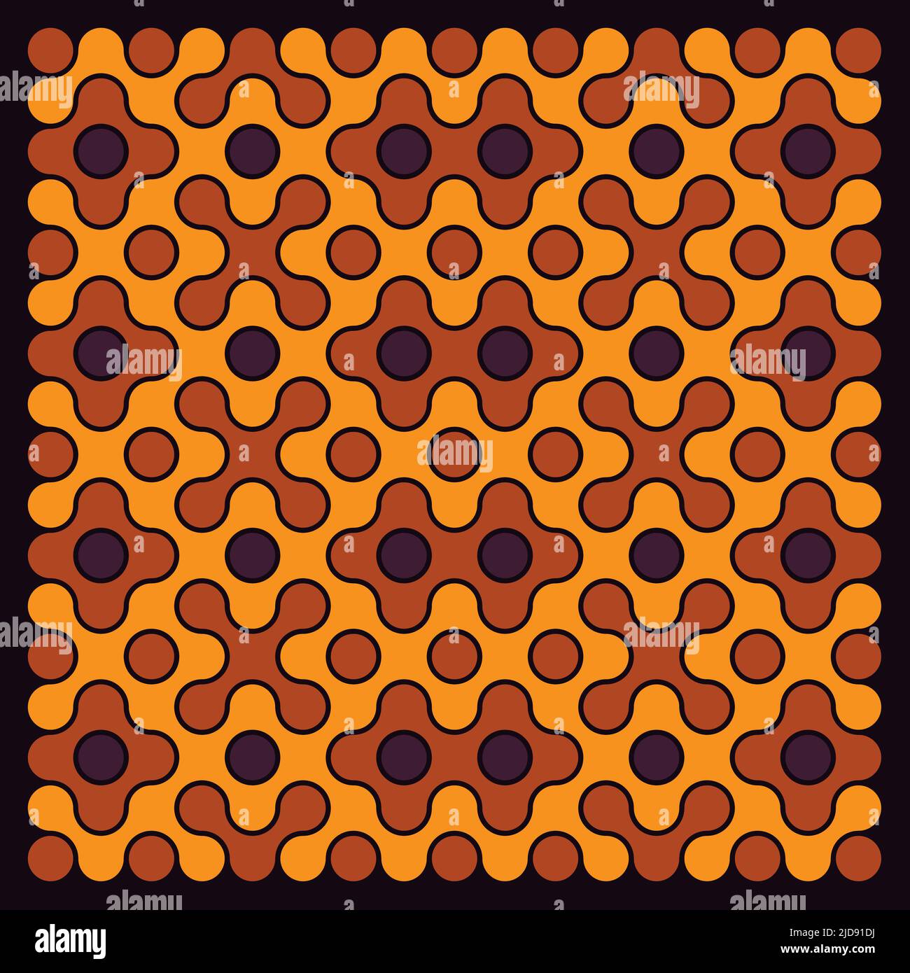 Random color rounded truchet tiling illustration Stock Vector Image ...