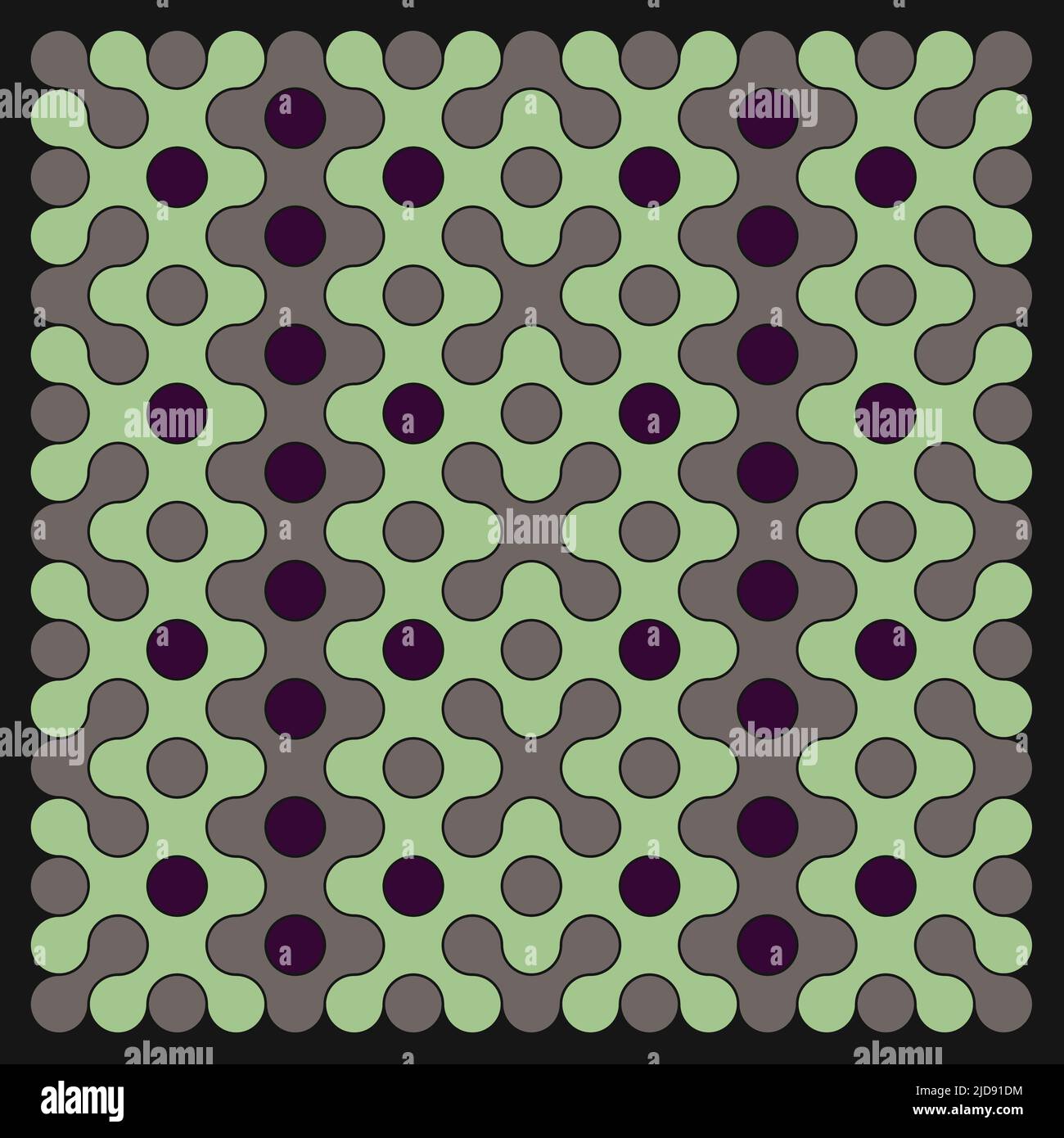 Random color rounded truchet tiling illustration Stock Vector Image ...