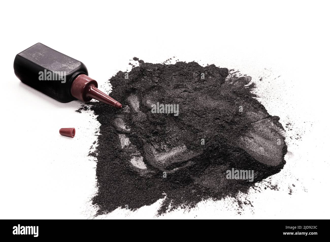 Powder graphite with applicator bottle, it serves to lubricate locks ...