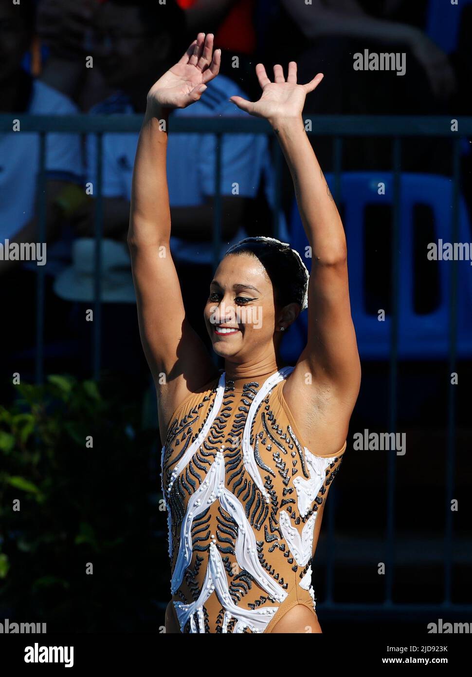 Budapest, Hungary, 18th June 2022. Anita Alvarez of USA celebrates ...