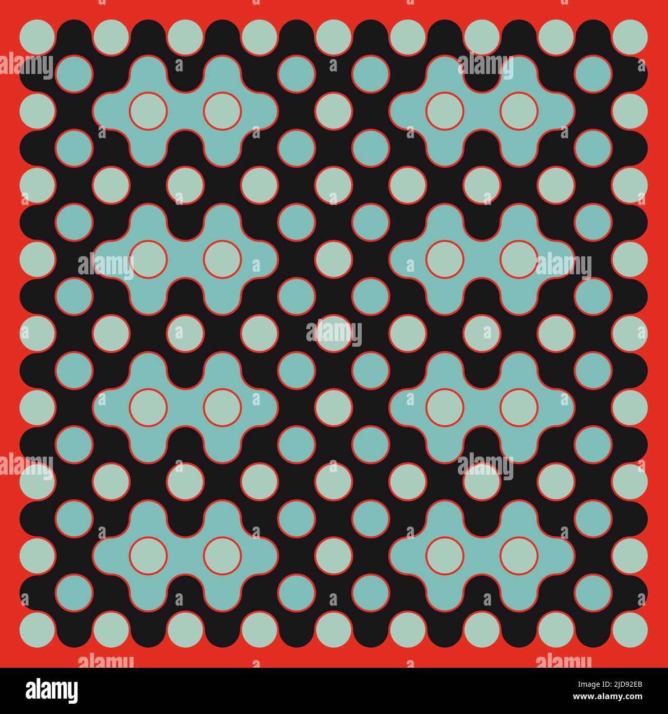 Random color rounded truchet tiling illustration Stock Vector Image ...