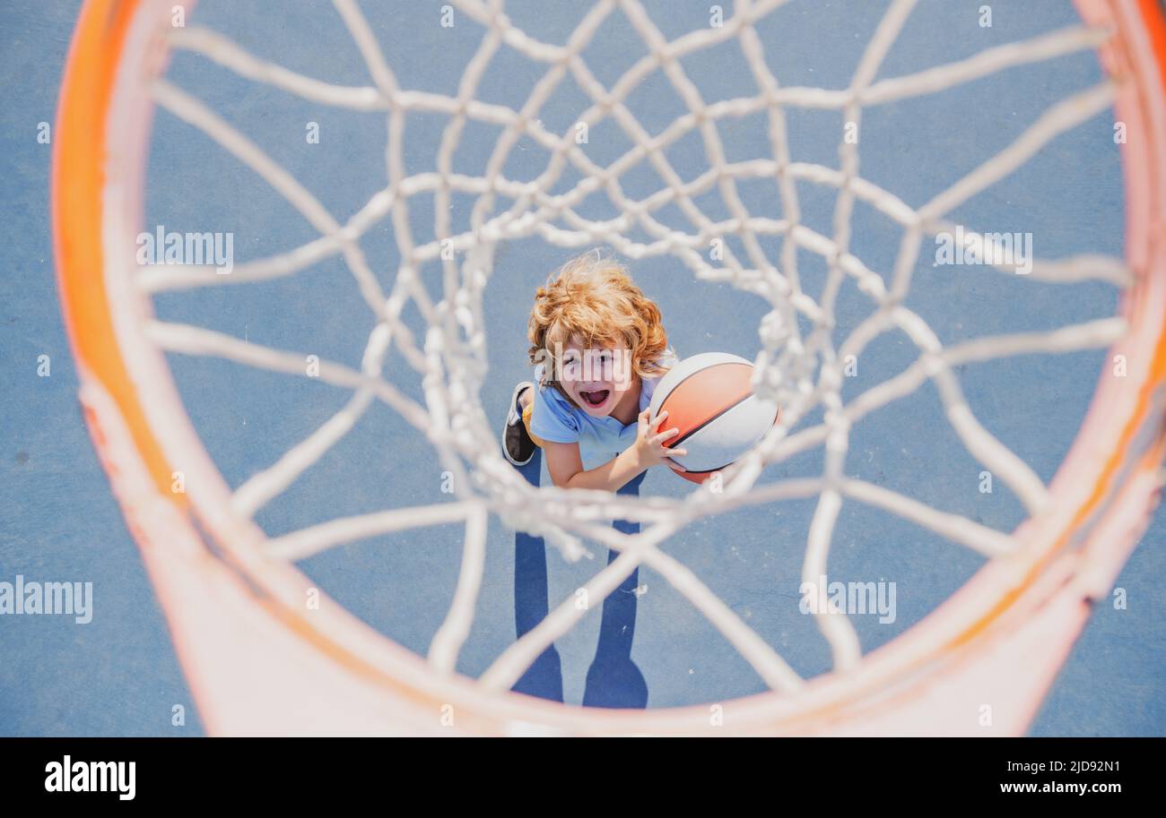 Happy Face Playing Basketball