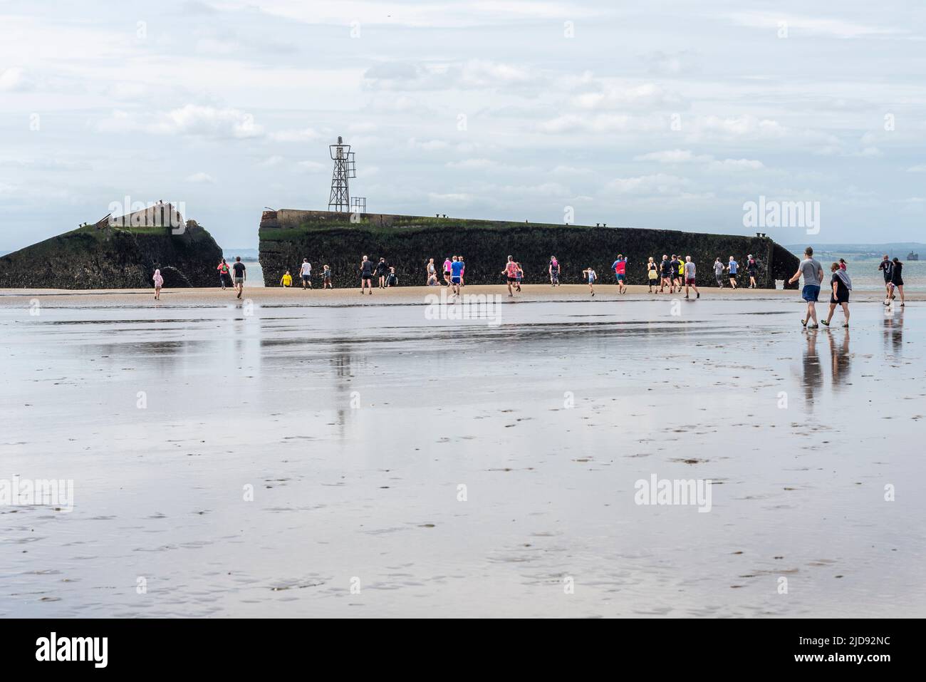Thorpe Bay, Essex, UK. 19th Jun, 2022. A section of the WWII D-Day ...