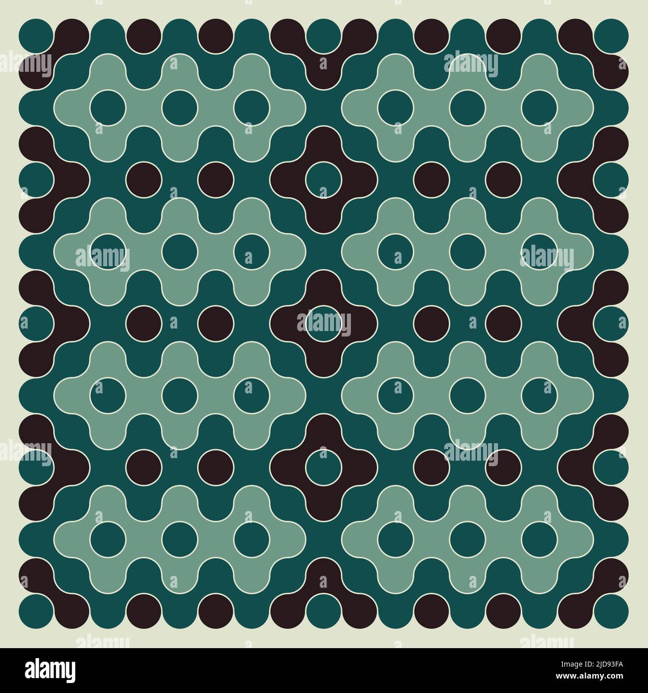 Random color rounded truchet tiling illustration Stock Vector Image ...