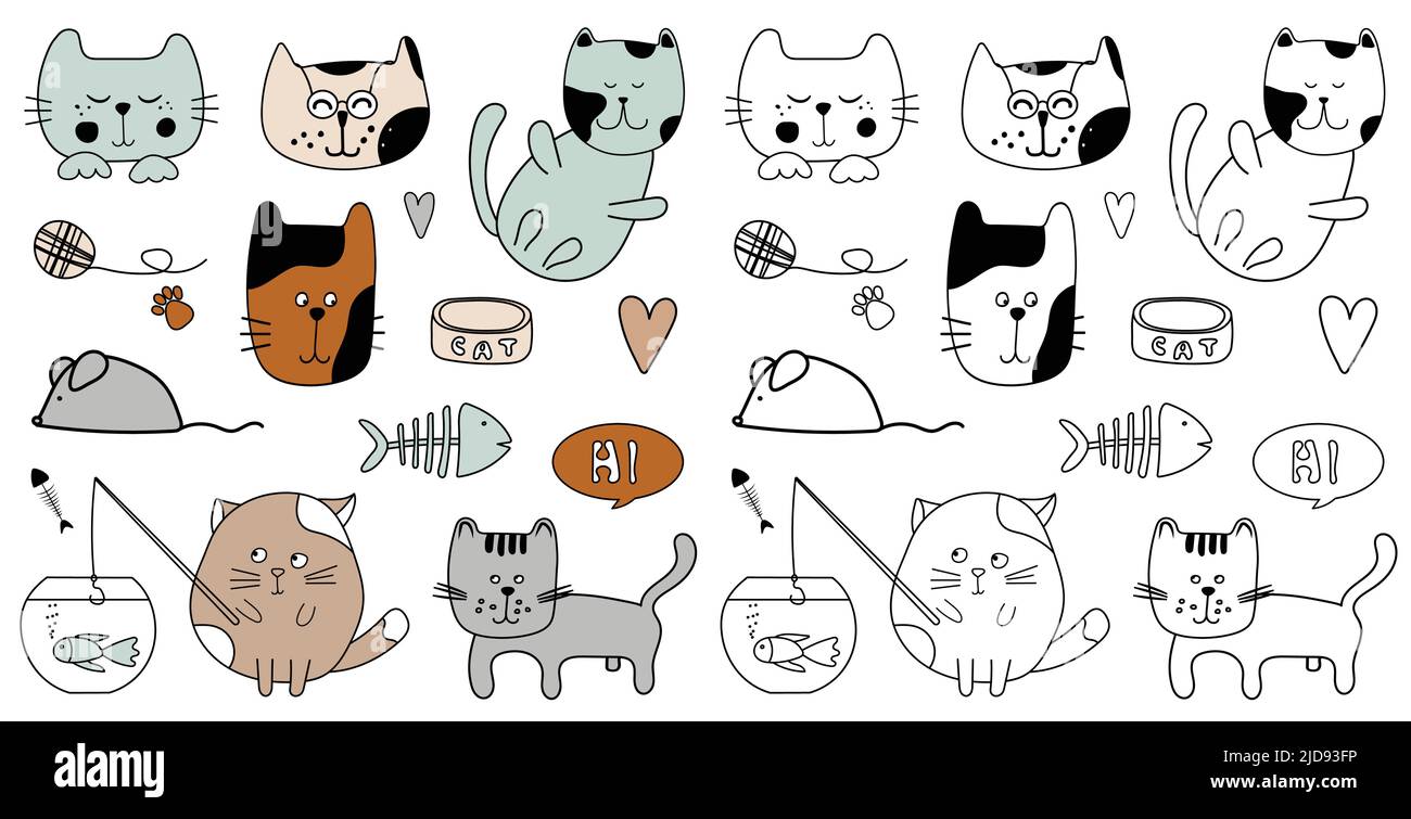Kitty cats design Stock Vector Image & Art - Alamy