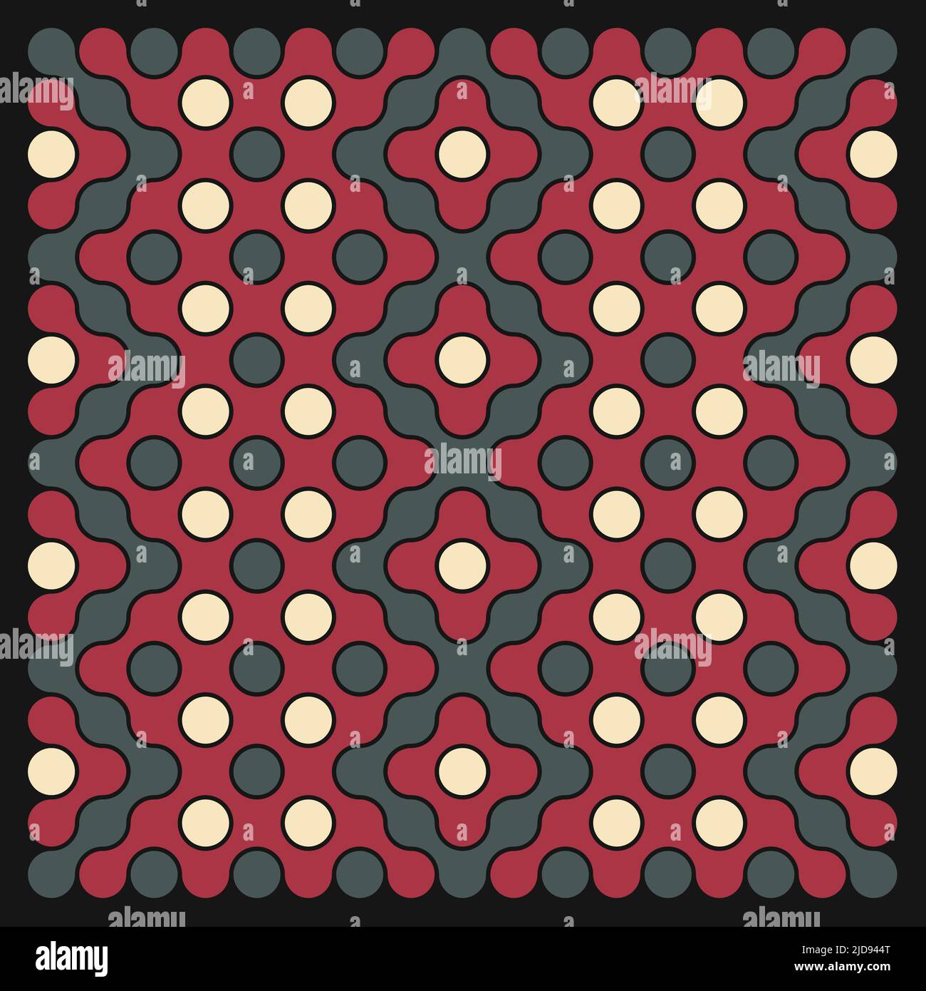 Random color rounded truchet tiling illustration Stock Vector Image ...