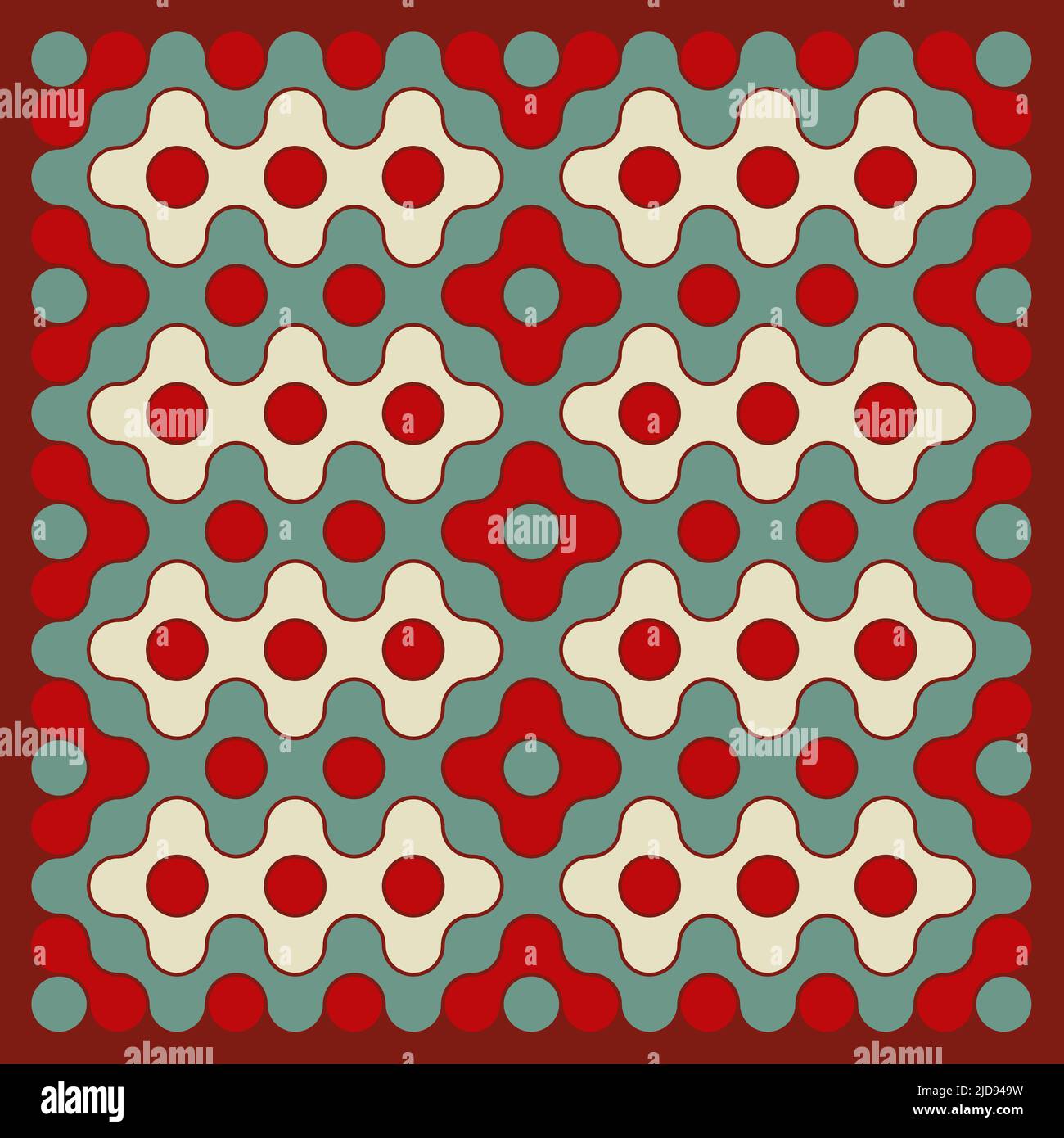 Random color rounded truchet tiling illustration Stock Vector Image ...