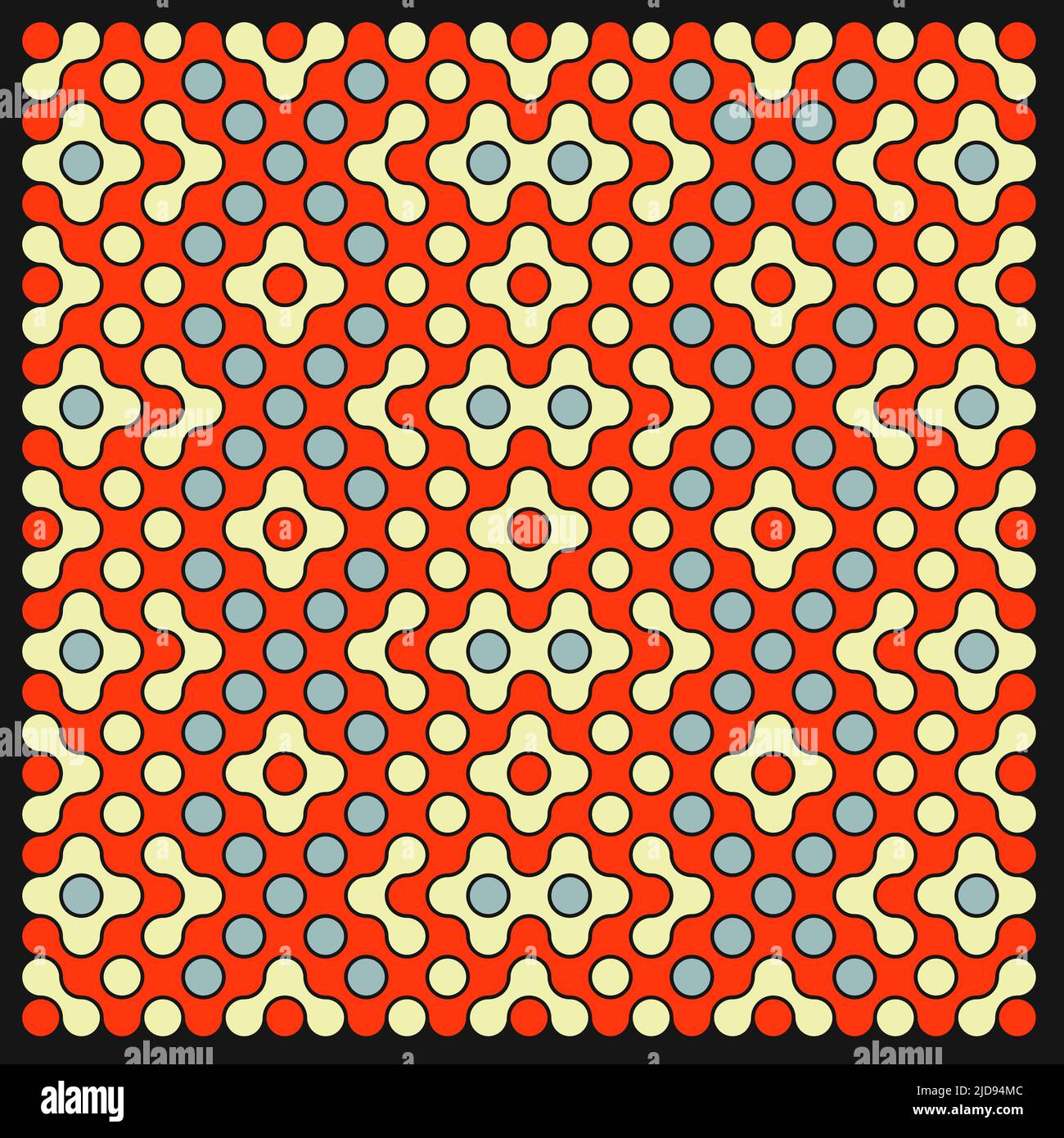 Random color rounded truchet tiling illustration Stock Vector Image ...