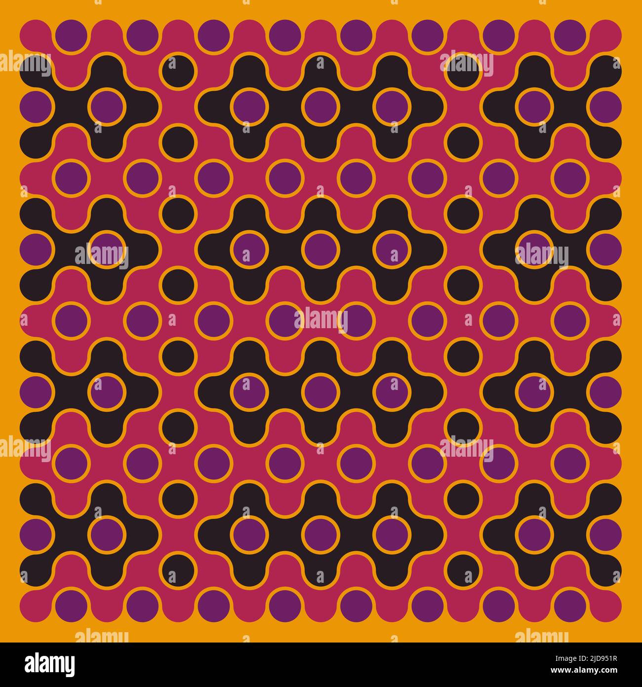 Random color rounded truchet tiling illustration Stock Vector Image ...