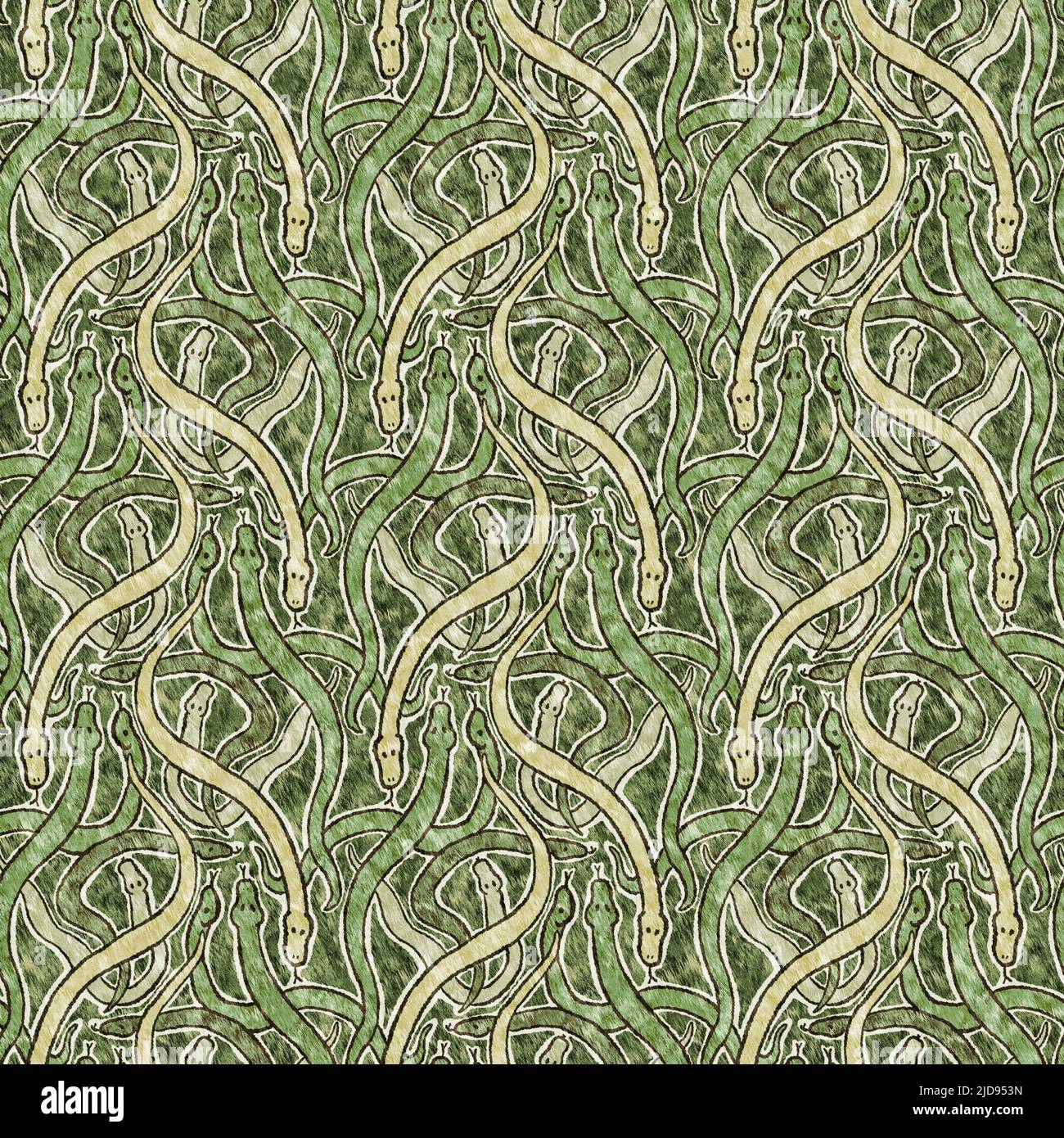 Cute safari snake wild animal pattern for babies room decor. Seamless ...