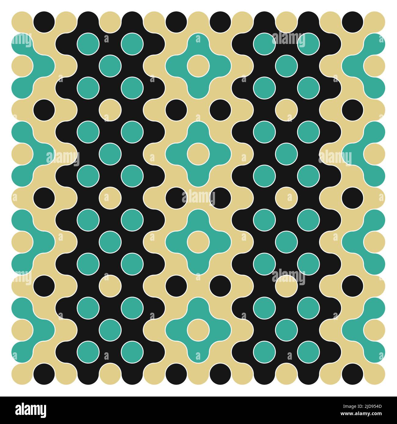 Random color rounded truchet tiling illustration Stock Vector Image ...