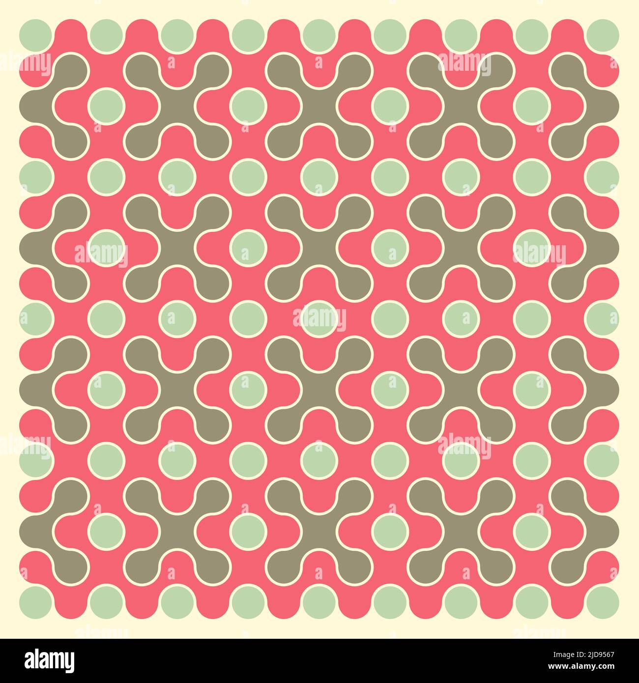 Random color rounded truchet tiling illustration Stock Vector Image ...